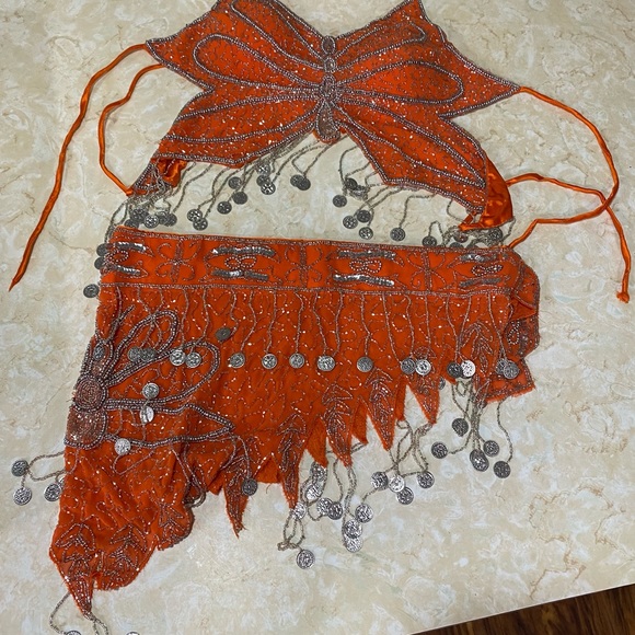 Dresses | Belly Dancer Coin Costume Dress Skirt Halloween | Poshmark